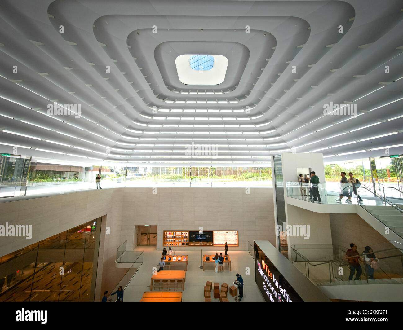 Kuala Lumpur, Malaysia - July 20, 2024: The interior of Apple Store in ...