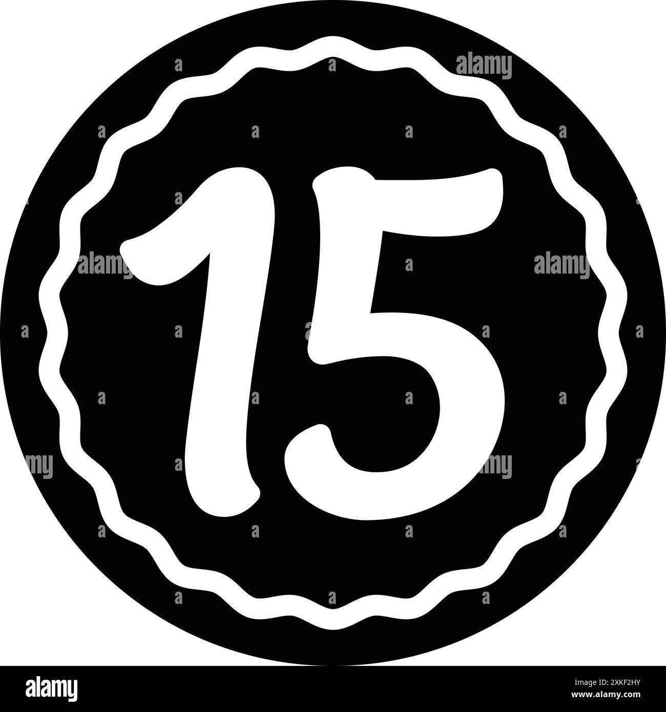 Icon for fifteen,numerical Stock Vector Image & Art - Alamy
