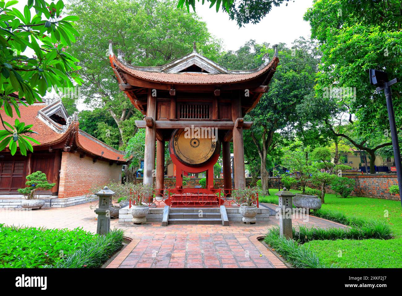 Temple Of Literature (Van Mieu Quoc Tu Giam), a Confucian temple with ...