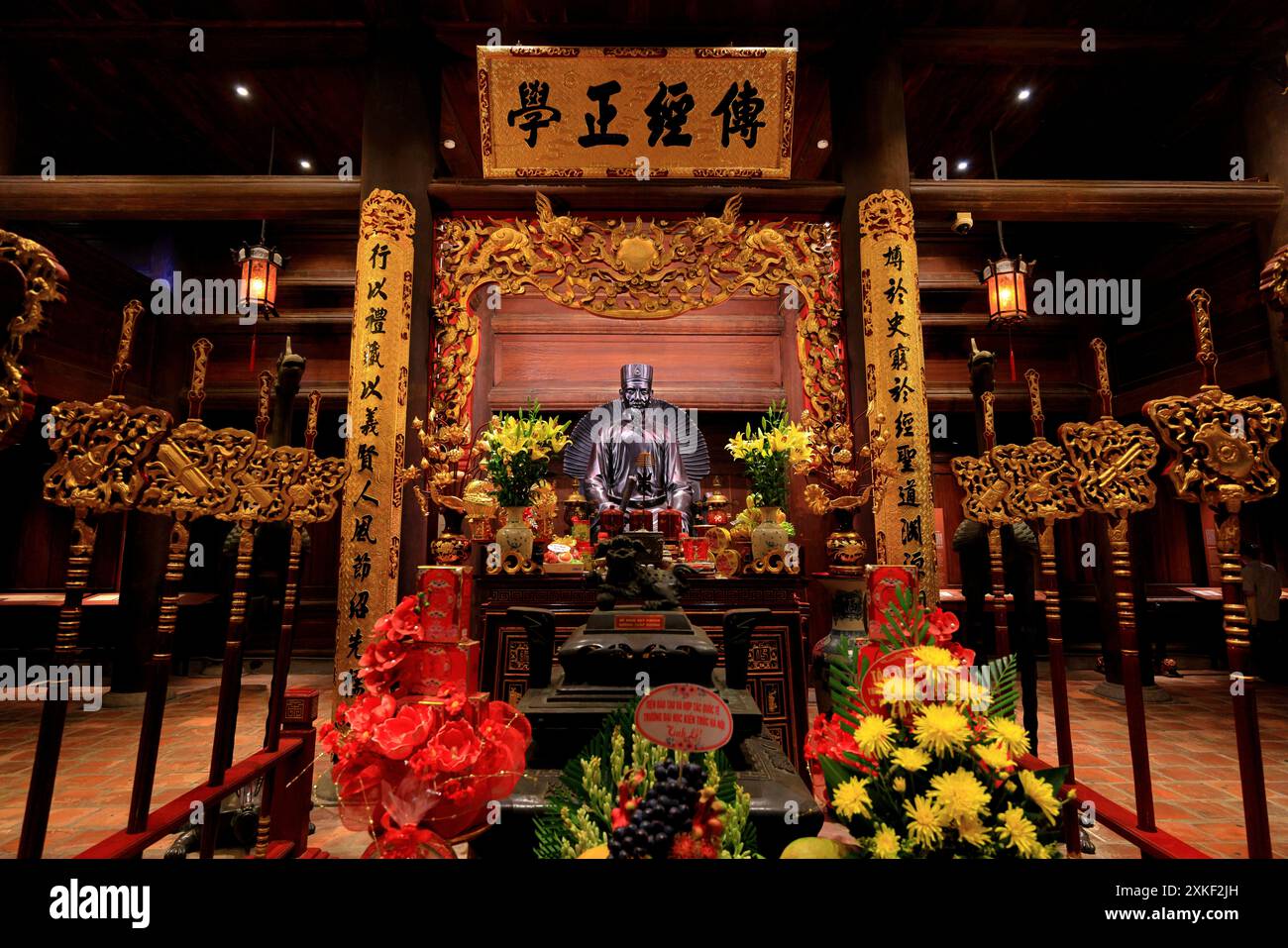 Temple Of Literature (Van Mieu Quoc Tu Giam), a Confucian temple with ...