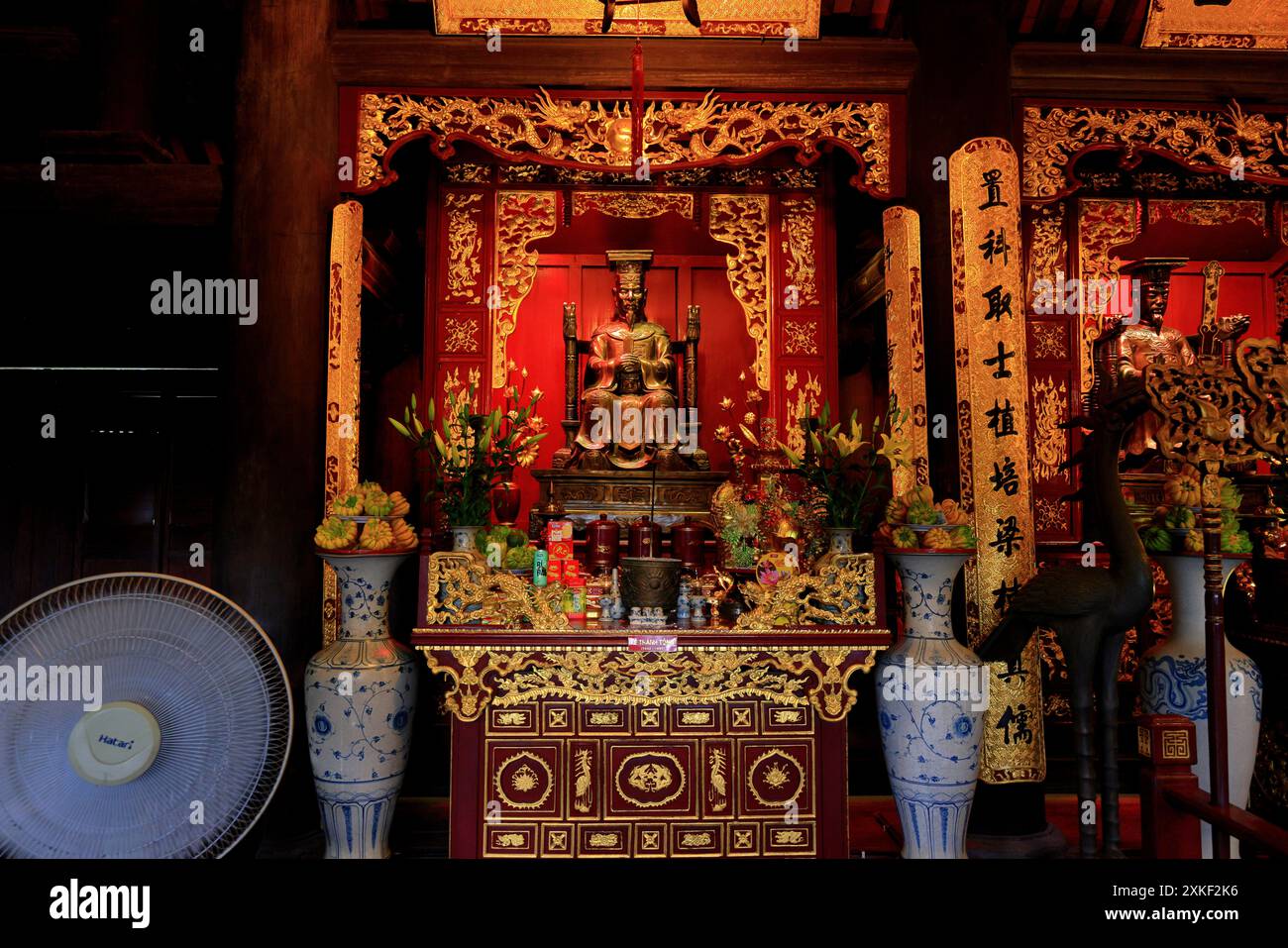 Temple Of Literature (Van Mieu Quoc Tu Giam), a Confucian temple with ...