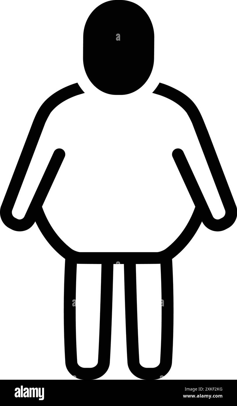 Icon for fat,person Stock Vector Image & Art - Alamy