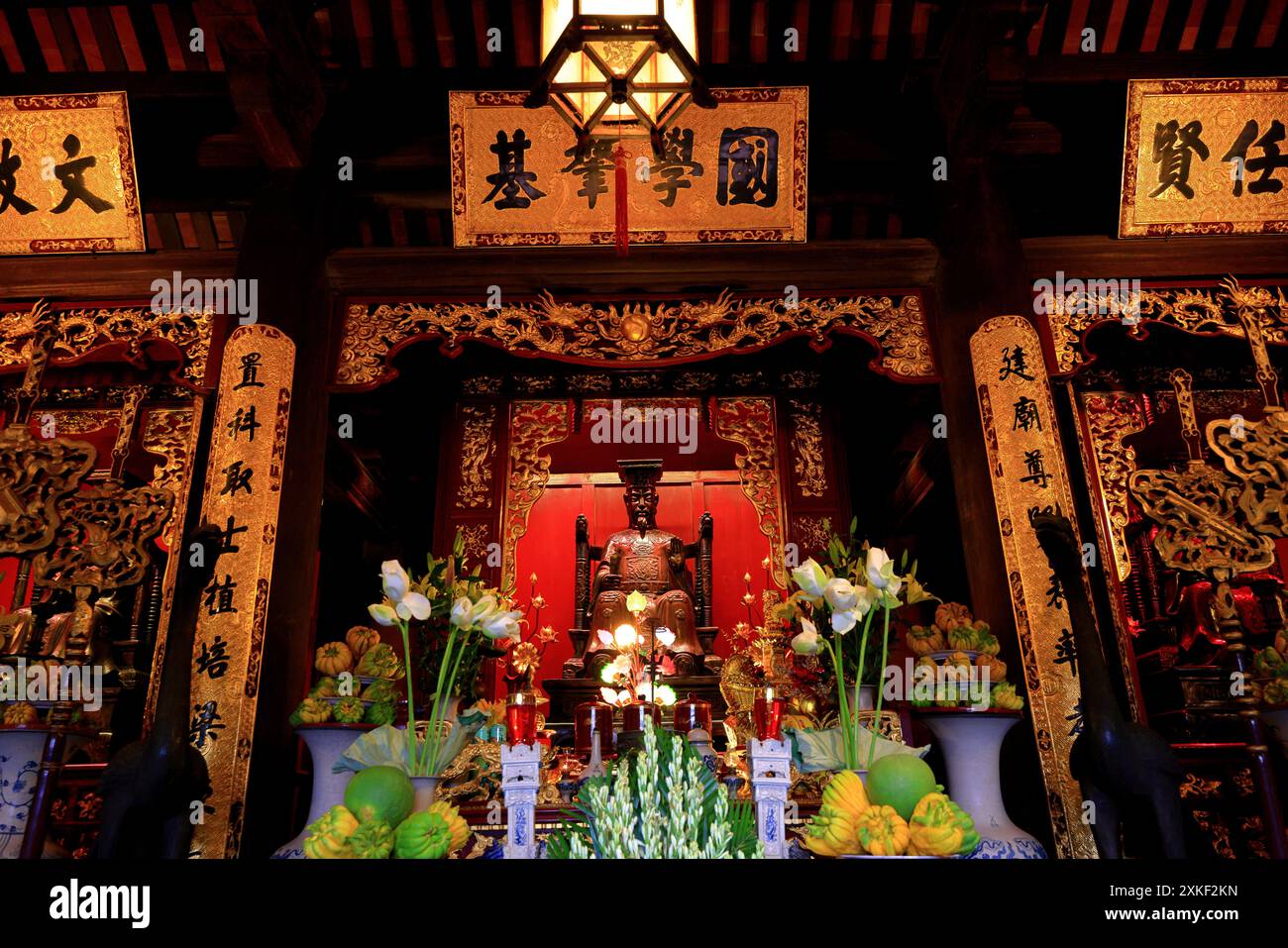 Temple Of Literature (Van Mieu Quoc Tu Giam), a Confucian temple with ...