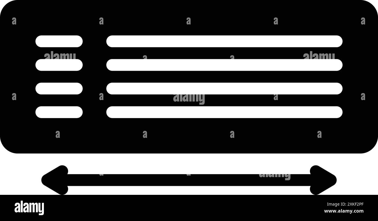 Icon for horizontal,parallel Stock Vector Image & Art - Alamy