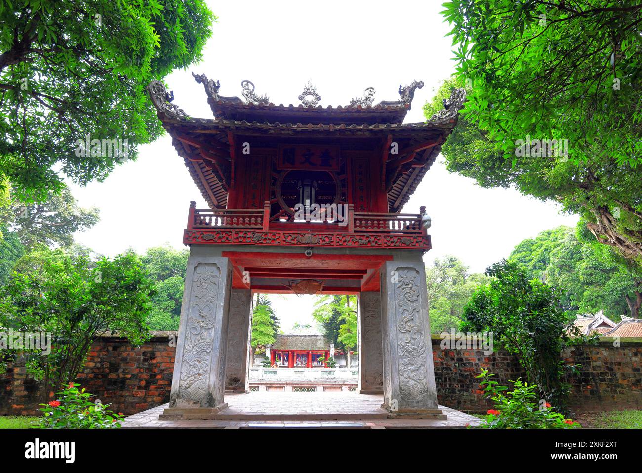 Temple Of Literature (Van Mieu Quoc Tu Giam), a Confucian temple with ...
