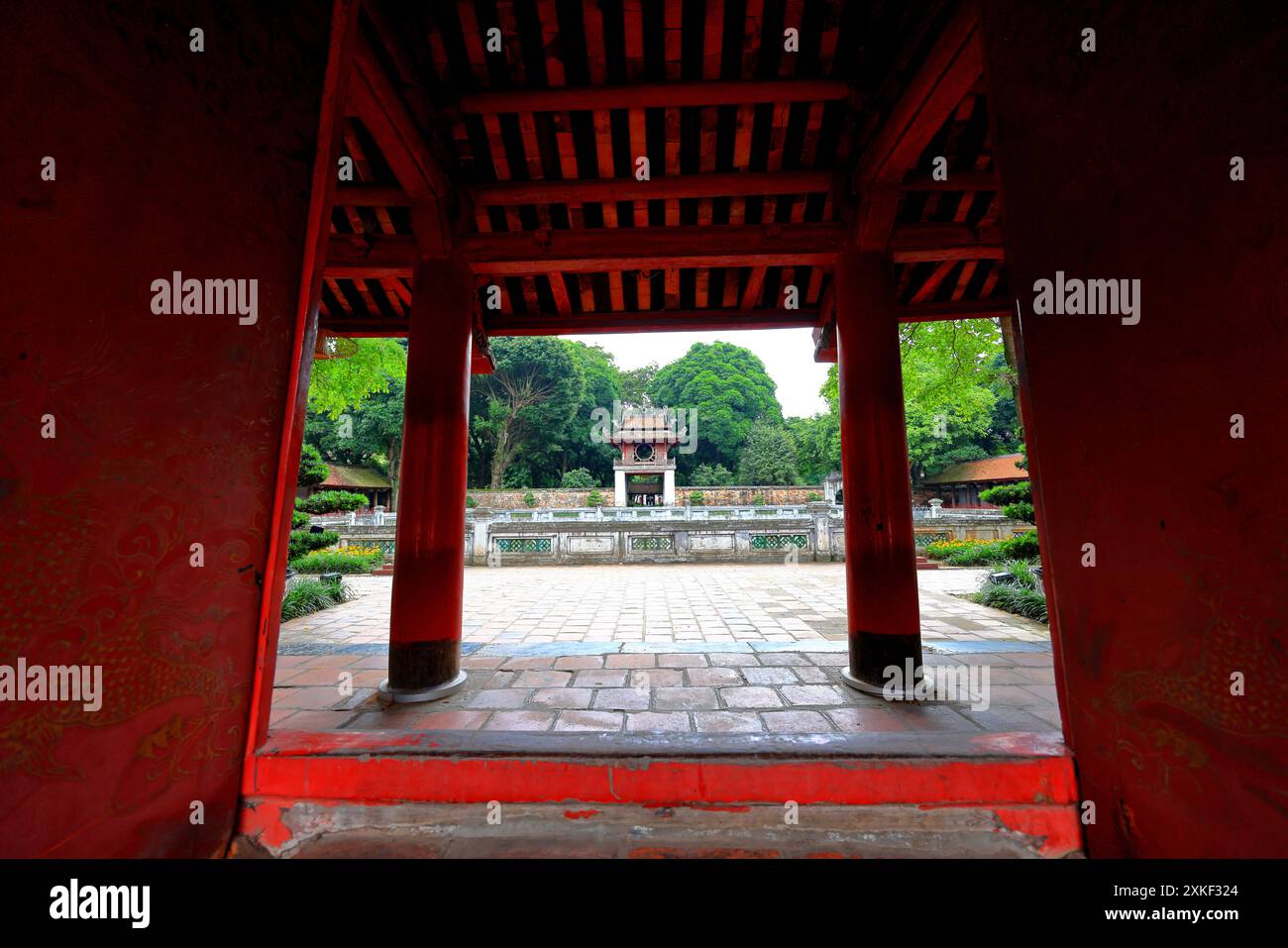 Temple Of Literature (Van Mieu Quoc Tu Giam), a Confucian temple with ...