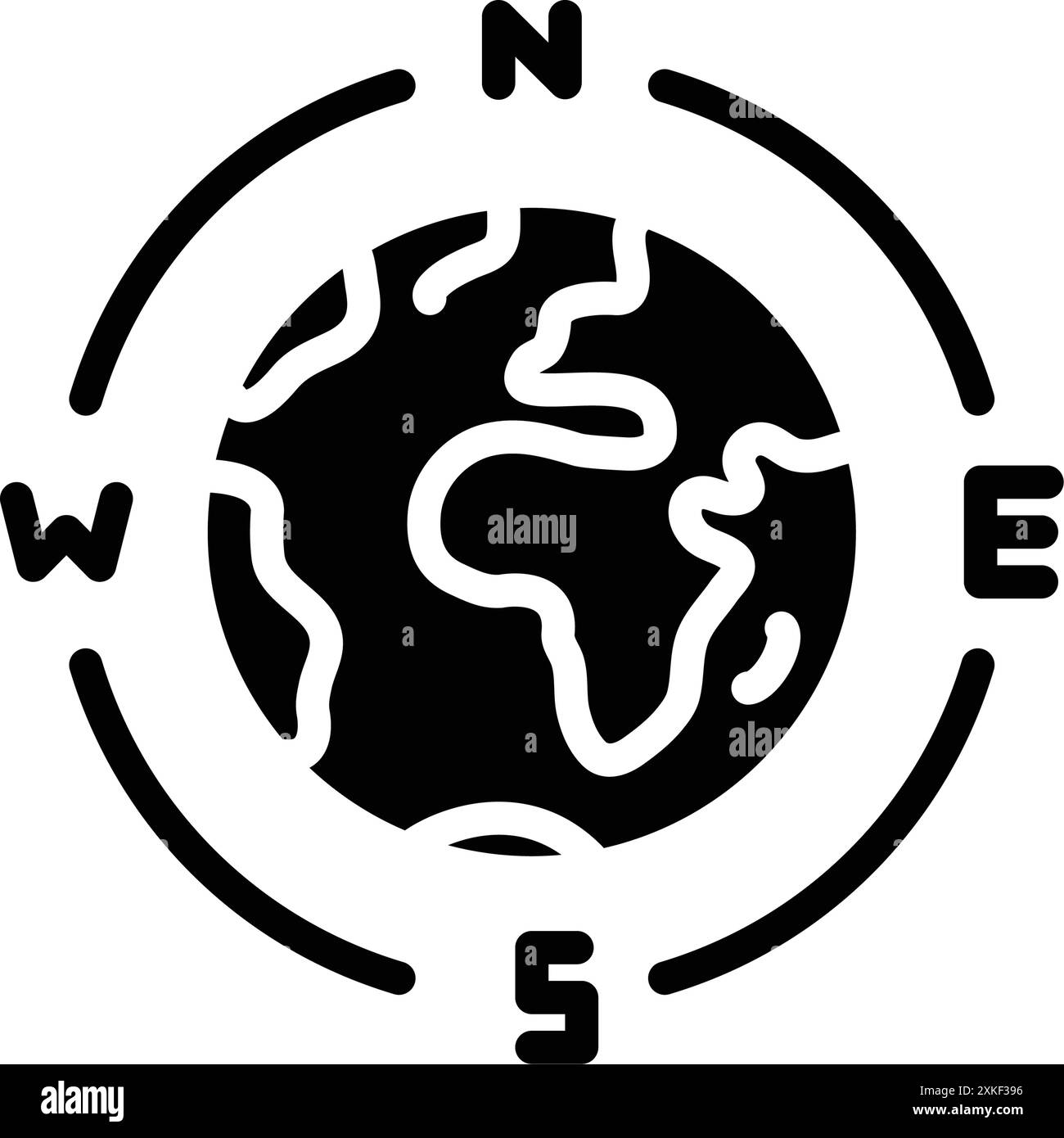 Icon for latitude,parallel Stock Vector Image & Art - Alamy