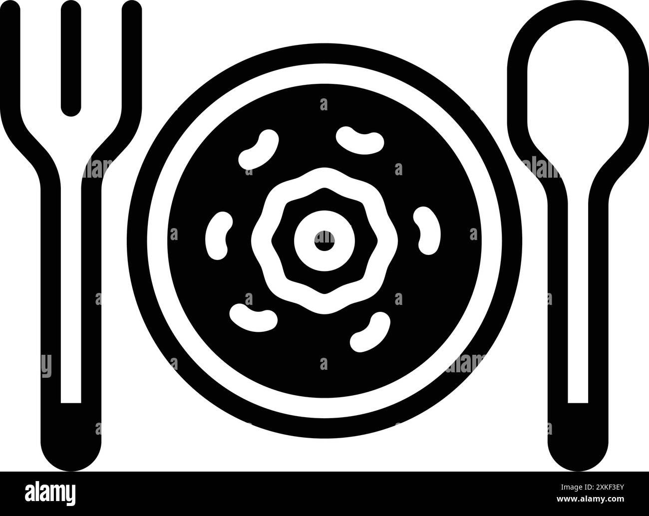 Portions icon Cut Out Stock Images & Pictures - Alamy