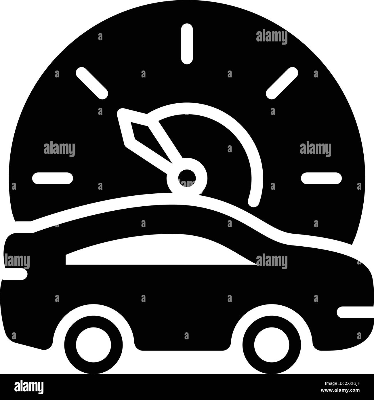 Silhouette speedometer symbol icon vector hi-res stock photography and ...