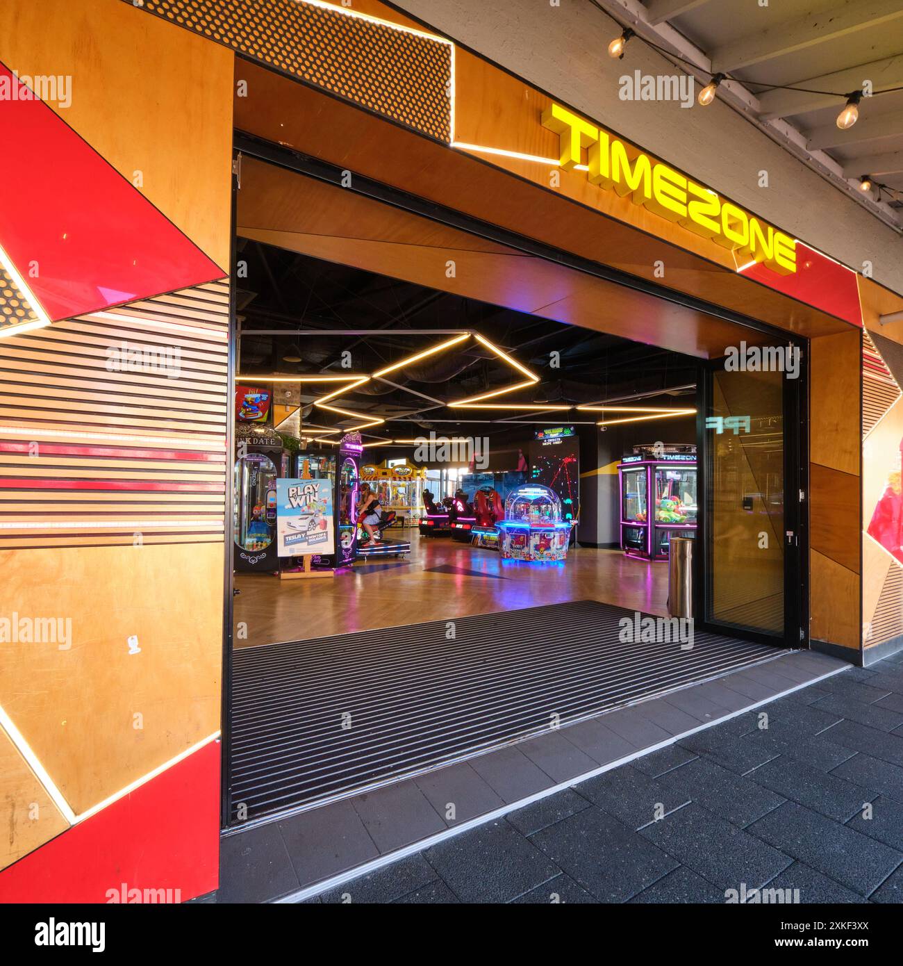 Timezone Arcade Logo Waterway Point Timezone