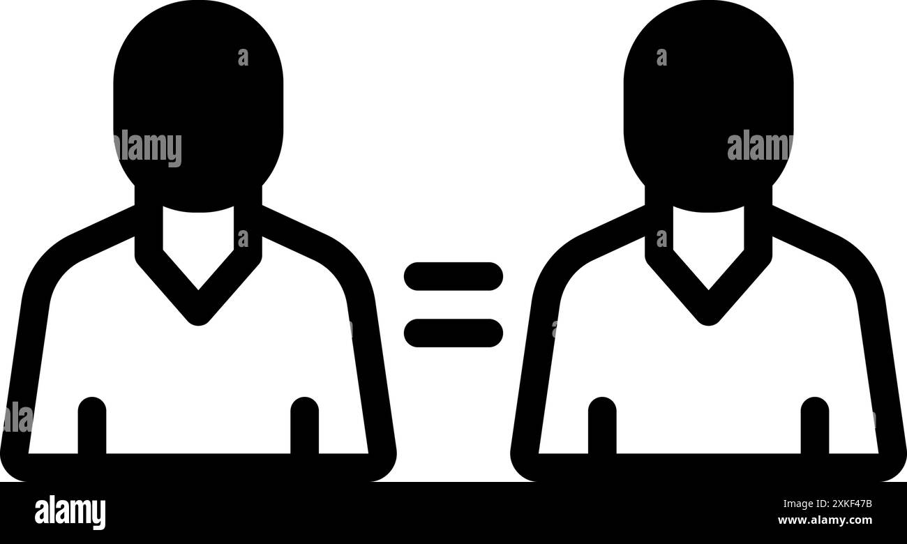 Duplicate person Stock Vector Images - Alamy