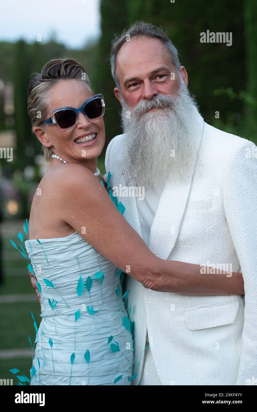 Cannes, France. 22nd July, 2024. Sharon Stone and Paris Libby attending ...