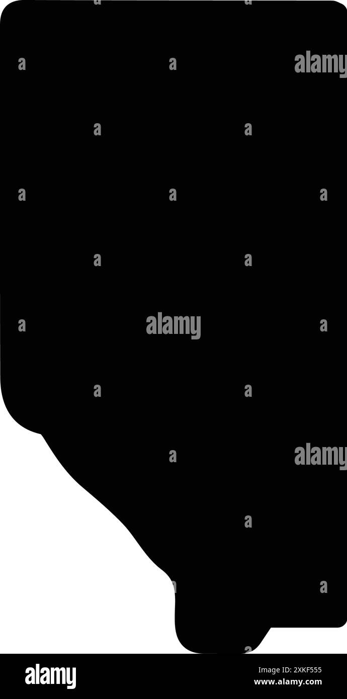 Alberta map vector Black and White Stock Photos & Images - Alamy