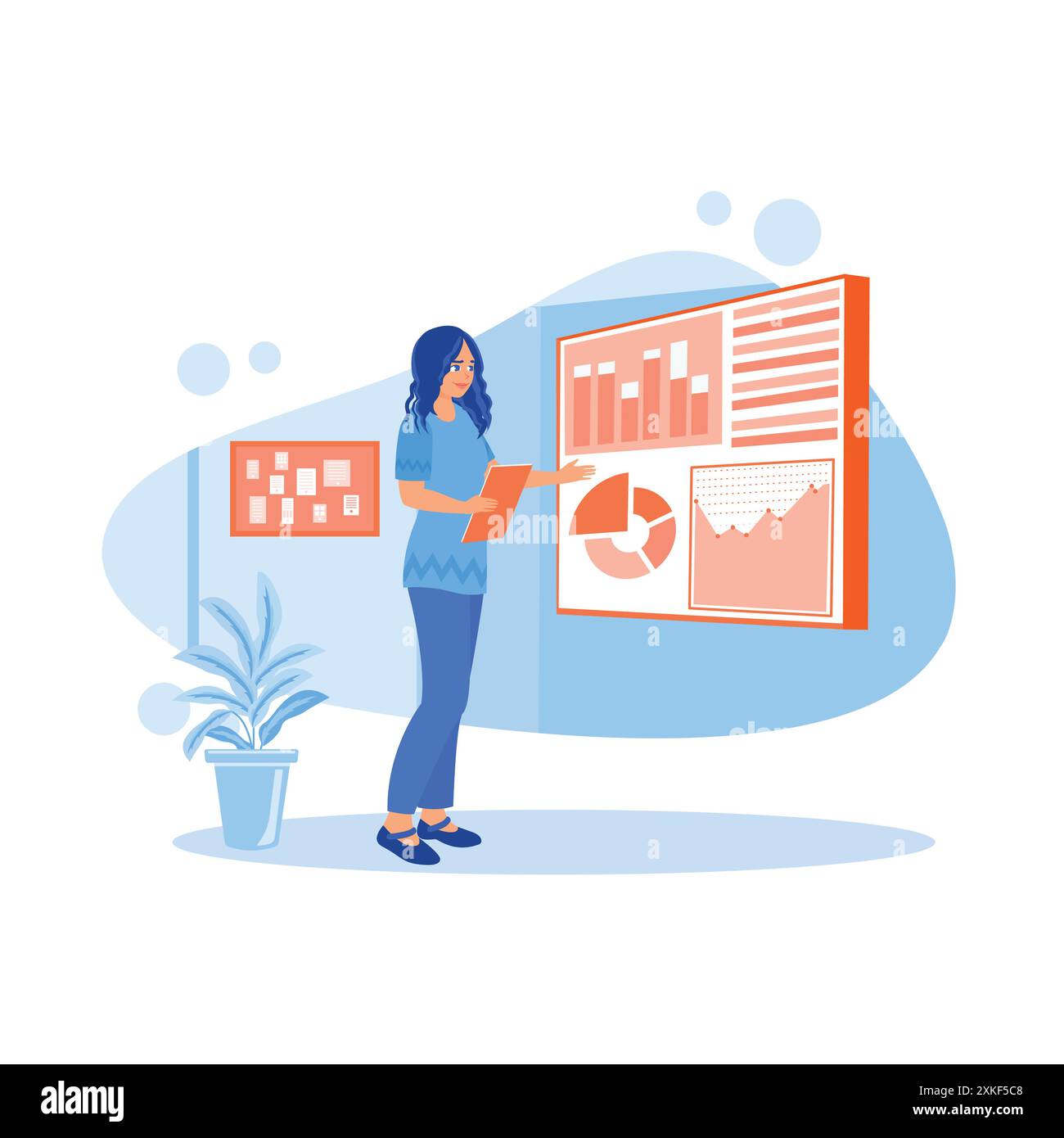 The company's operations director meets with employees to analyze the ...