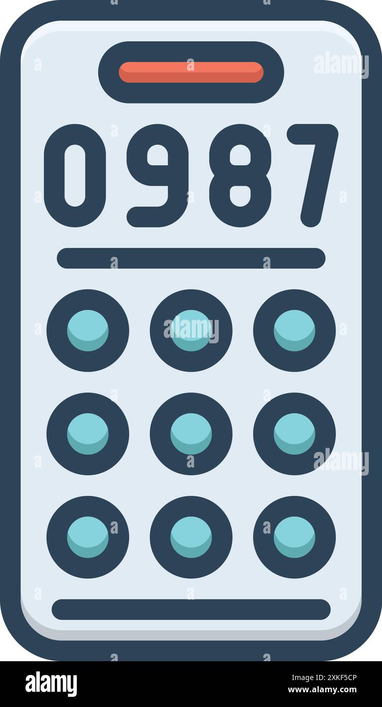 Icon for number, dial Stock Vector Image & Art - Alamy