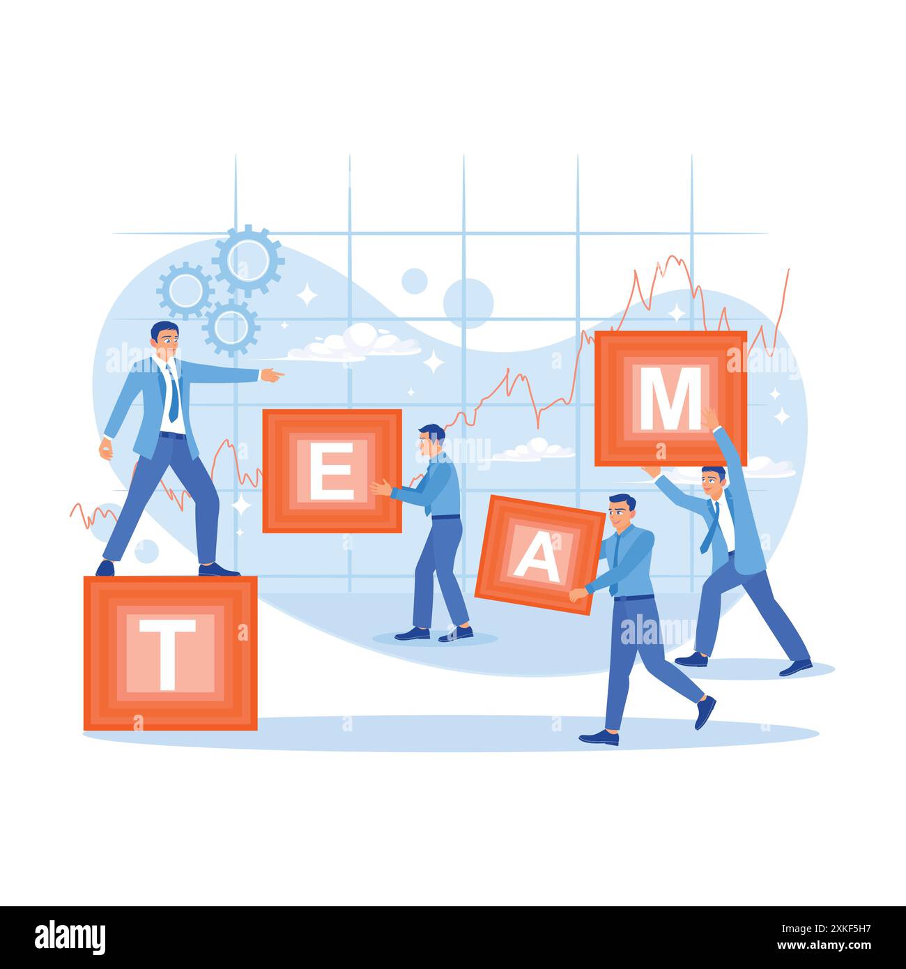 Word writing text team Stock Vector Images - Alamy