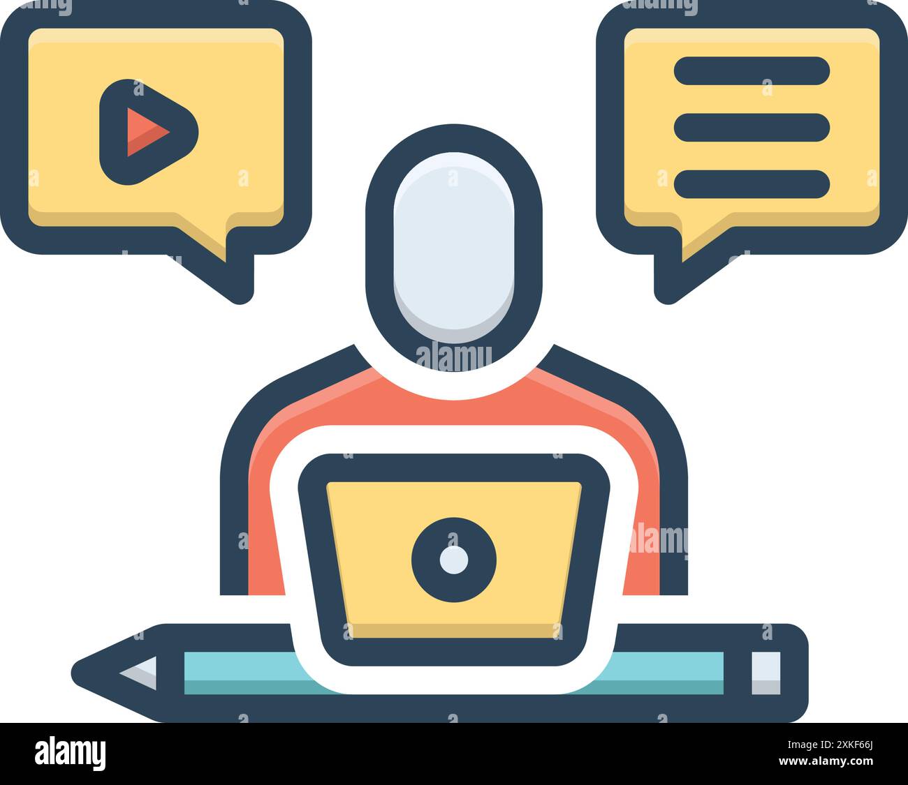Content creator vector vectors hi-res stock photography and images - Alamy