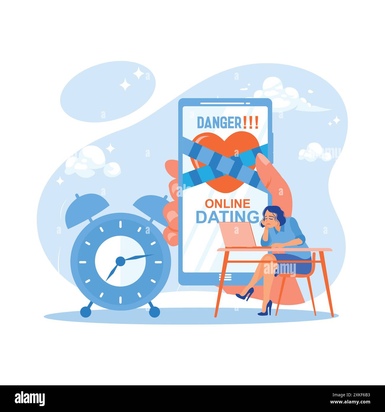 Couple hand in front Stock Vector Images - Alamy