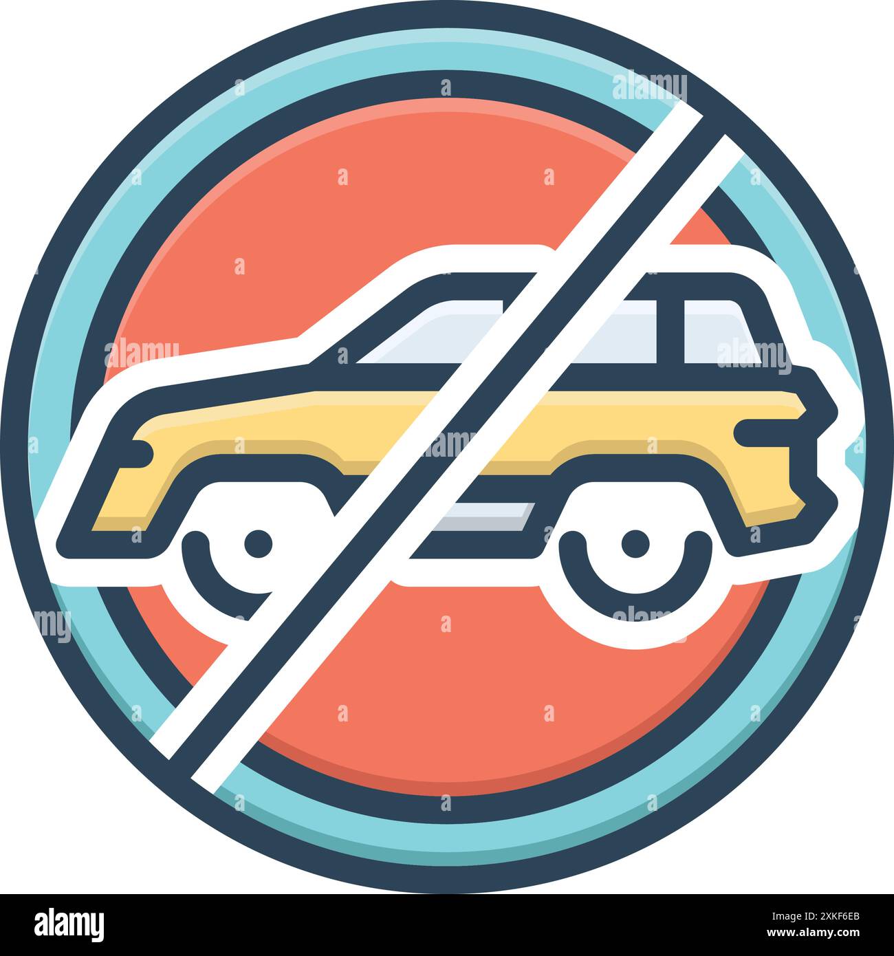 No car allowed sign Stock Vector Images - Alamy