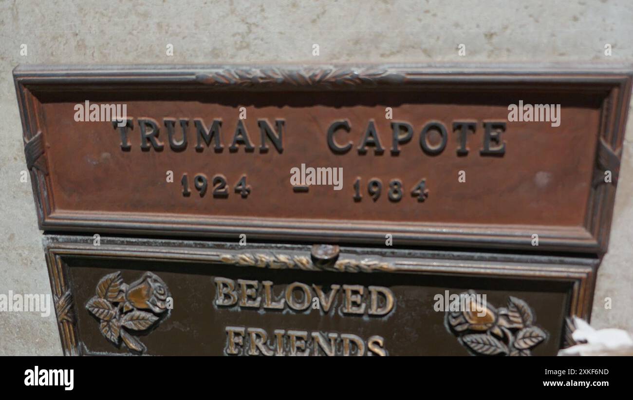 Los Angeles, California, USA 22nd July 2024 Writer Truman Capote Grave ...