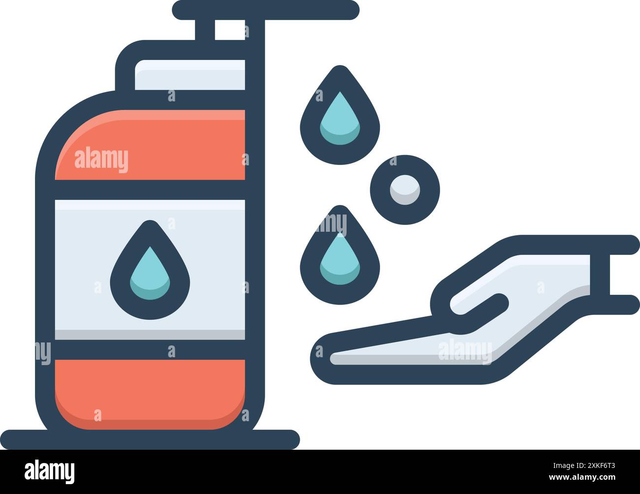 Sanitation drop illustration icon Stock Vector Images - Alamy