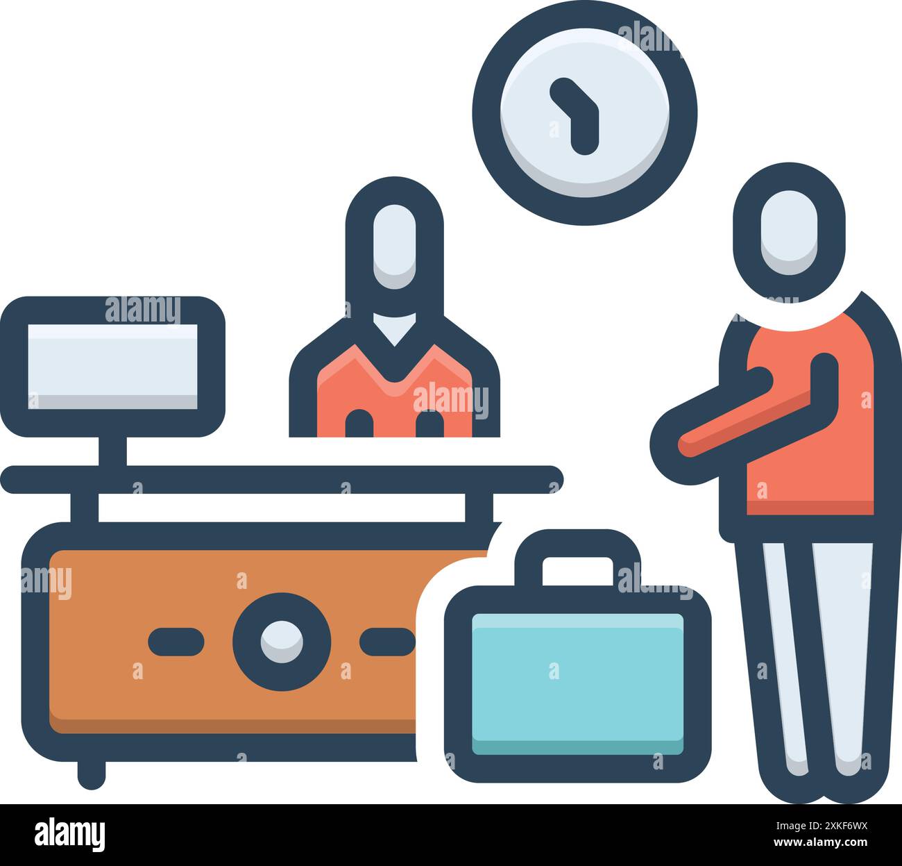 Hotel check in Stock Vector Images - Alamy