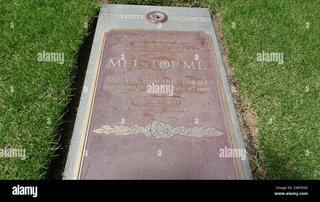 Los Angeles, California, USA 22nd July 2024 Singer Mel Torme Grave at ...