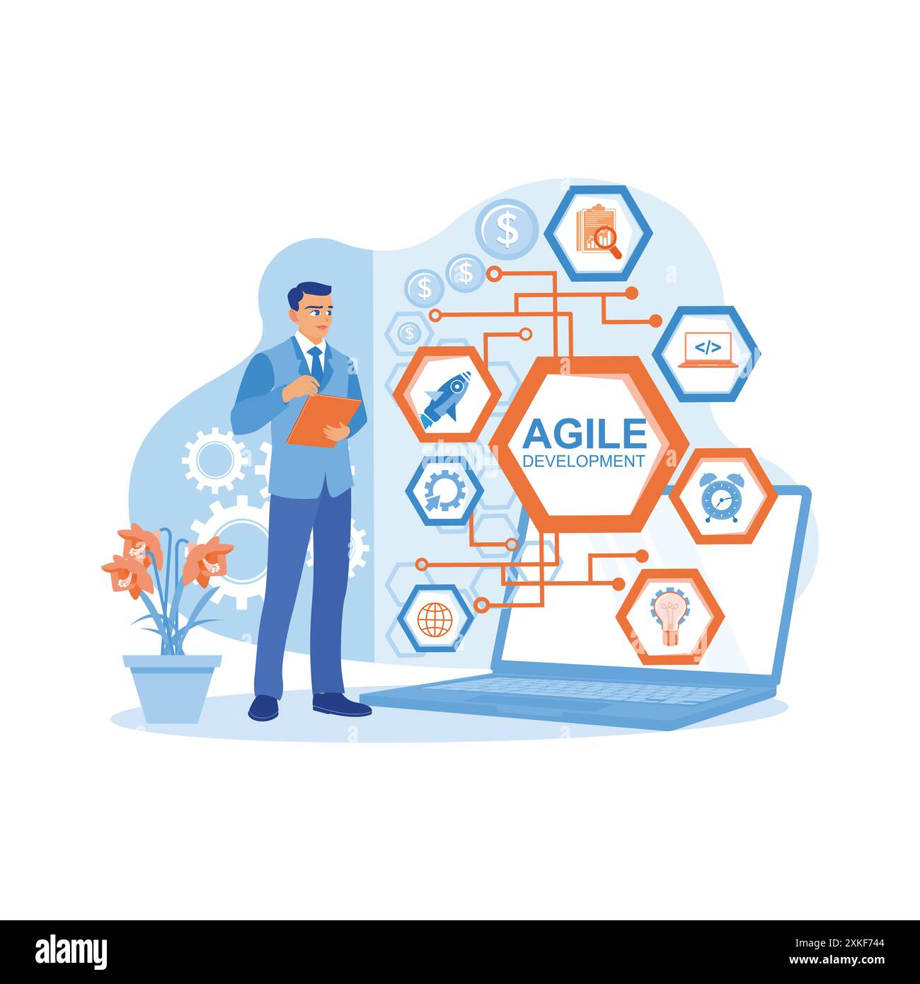 Network monitoring software Stock Vector Images - Alamy