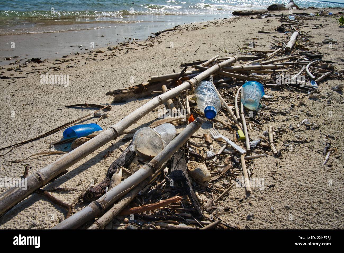 Stunning beach on Sumatra, overshadowed by the reality of modern ...