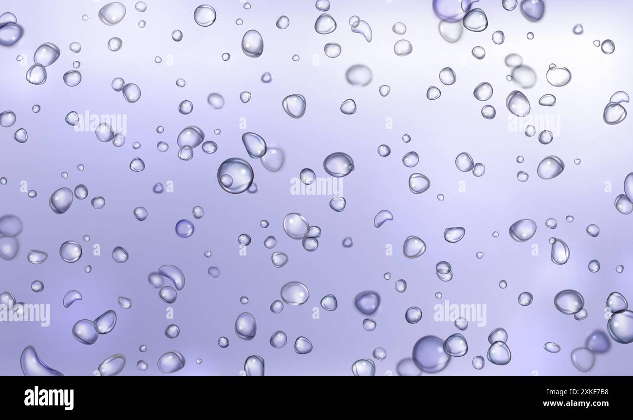 Soda drink background with fizzy drop texture. Purple effervescent ...