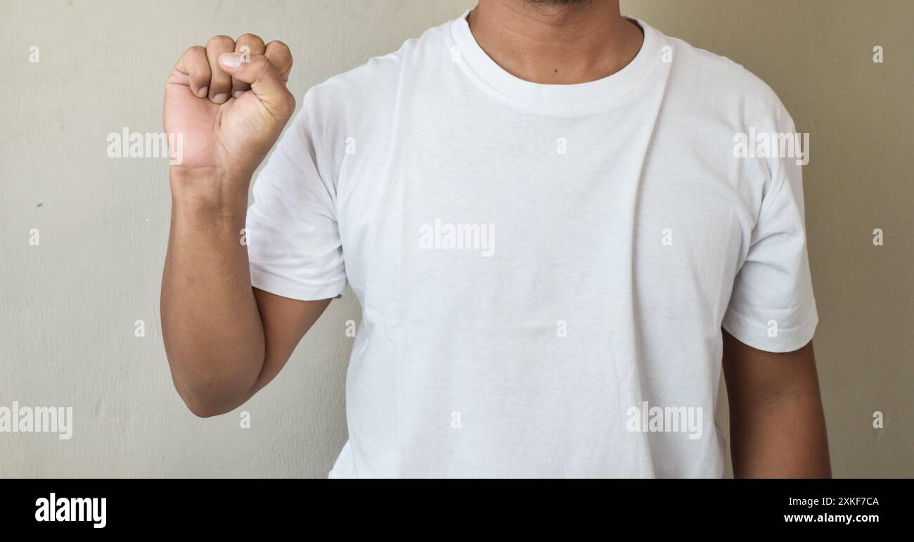 Hearing impaired people showing word hi-res stock photography and ...