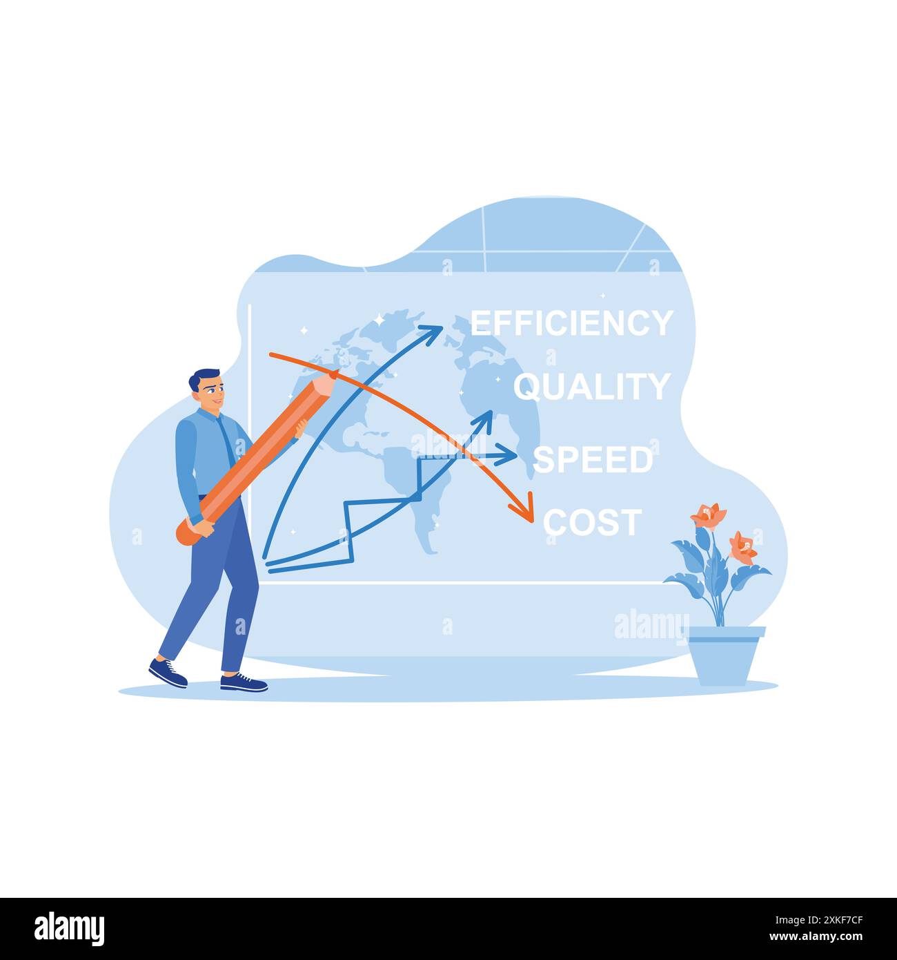 Product efficiency Stock Vector Images - Alamy
