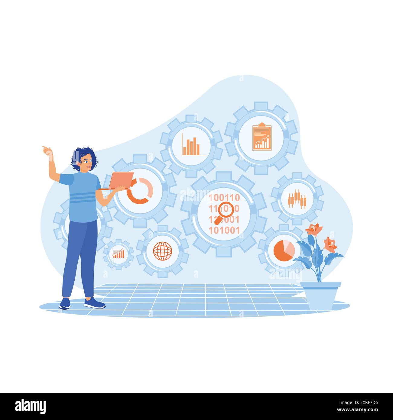 Financial marketing kpi dashboard Cut Out Stock Images & Pictures - Alamy