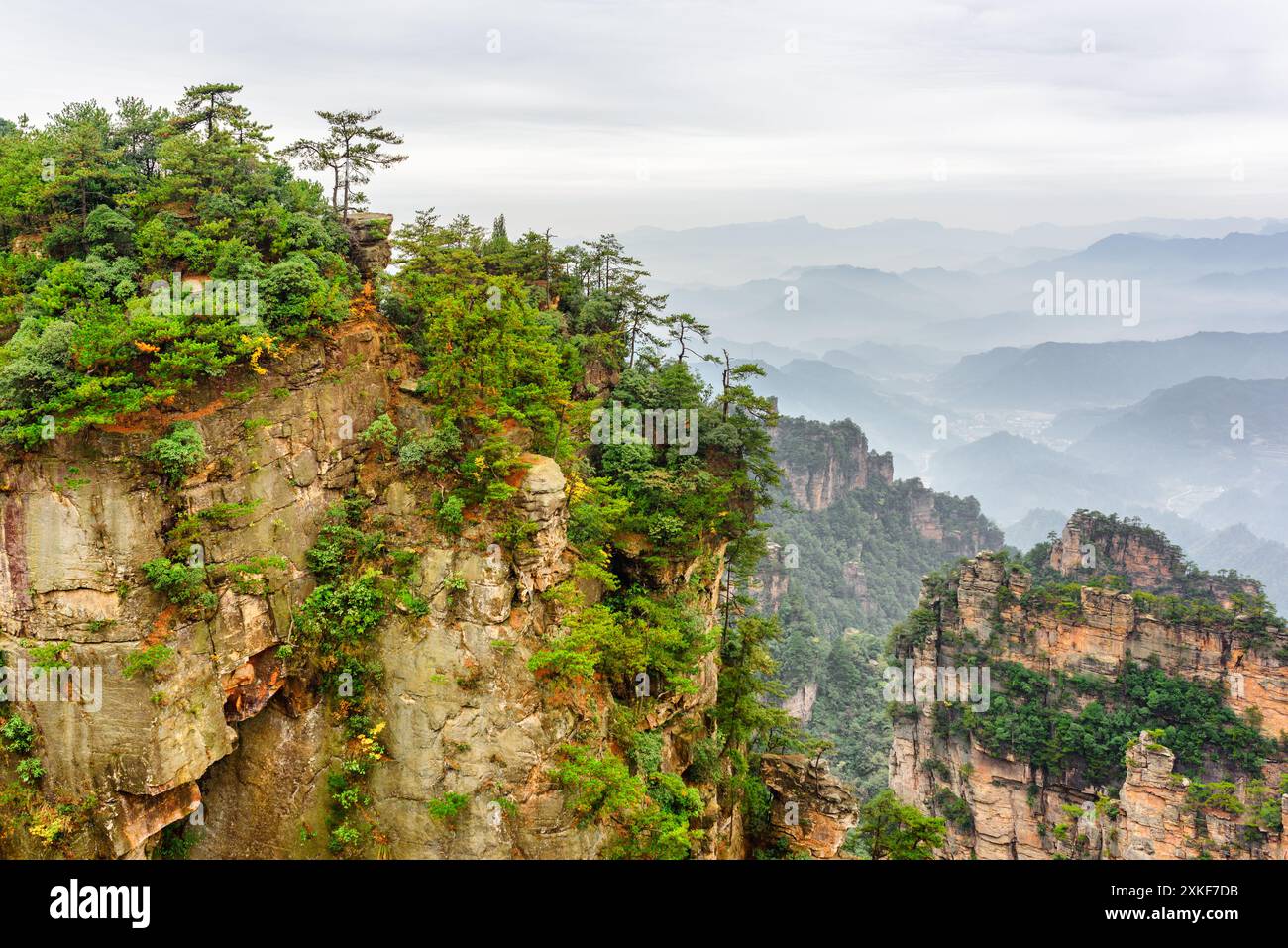 Quartz sandstone pillars (Avatar Mountains Stock Photo - Alamy