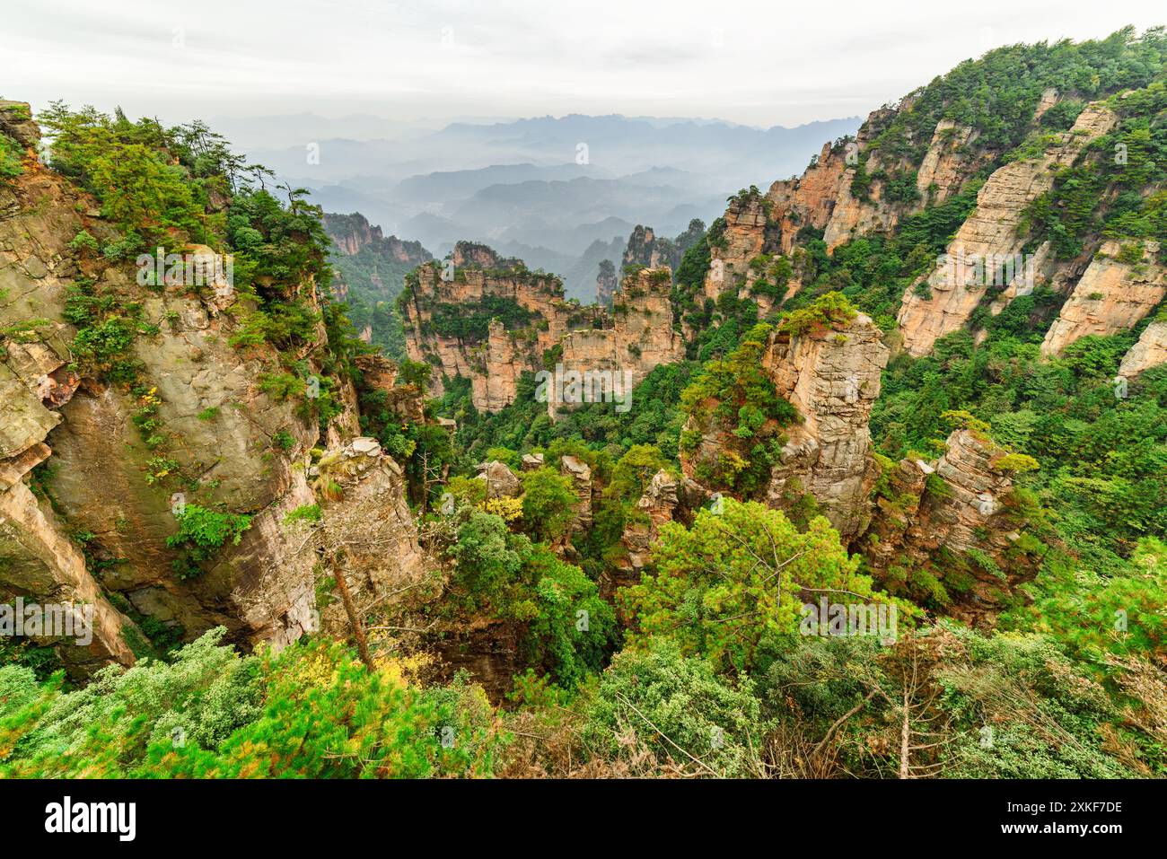 Quartz sandstone pillars (Avatar Mountains Stock Photo - Alamy