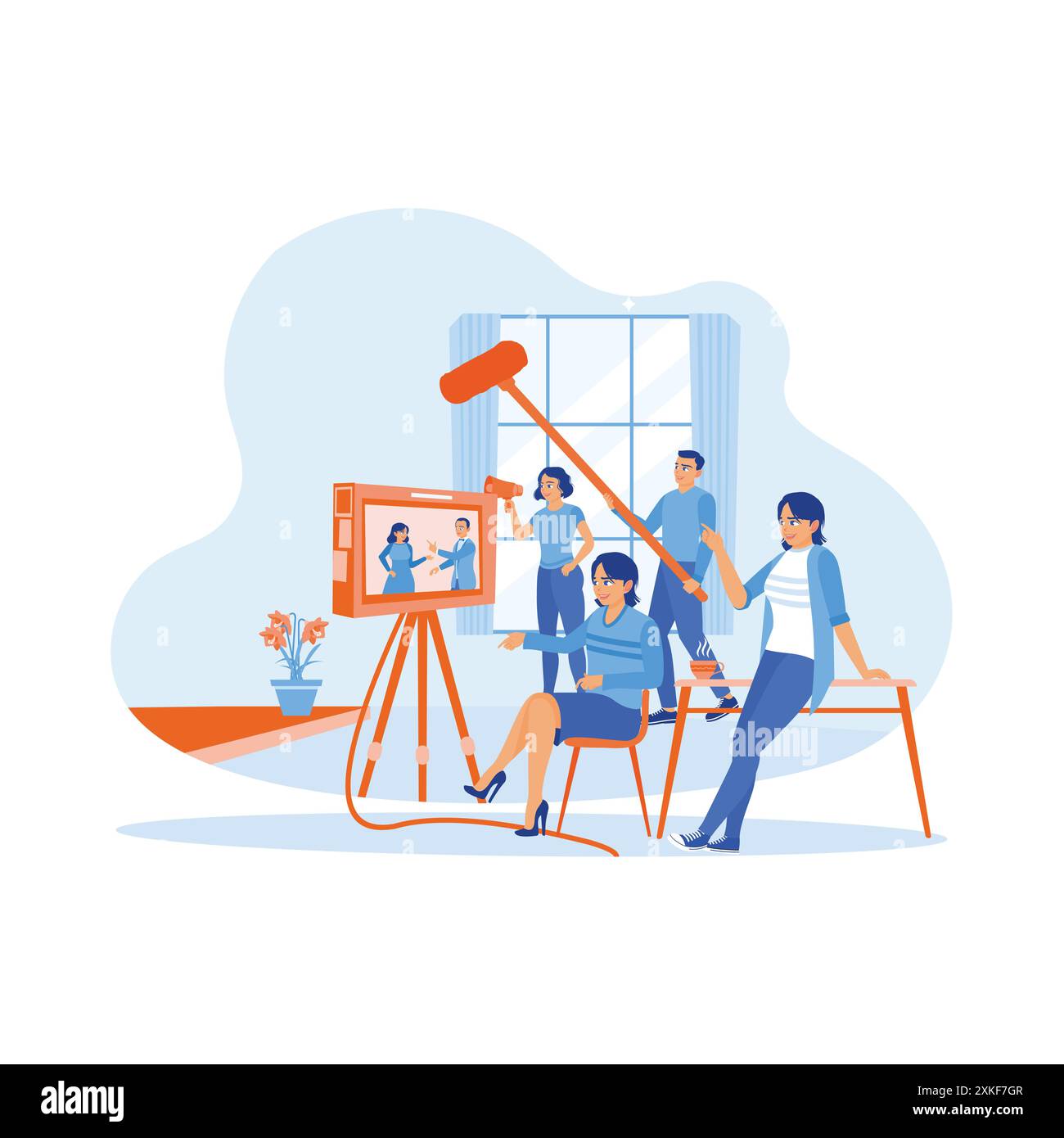 Professional film maker Stock Vector Images - Alamy