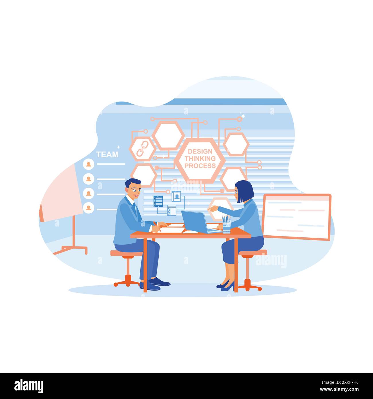Diagram desk Stock Vector Images - Alamy