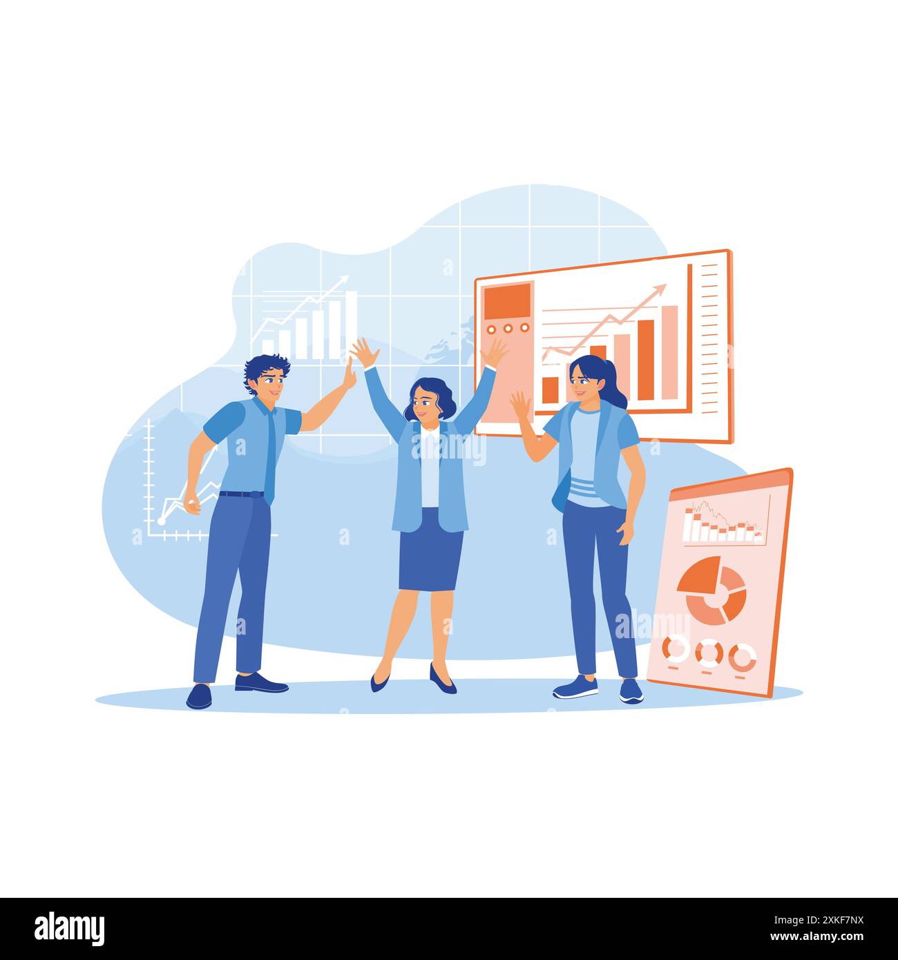 Office work worker presents Stock Vector Images - Alamy