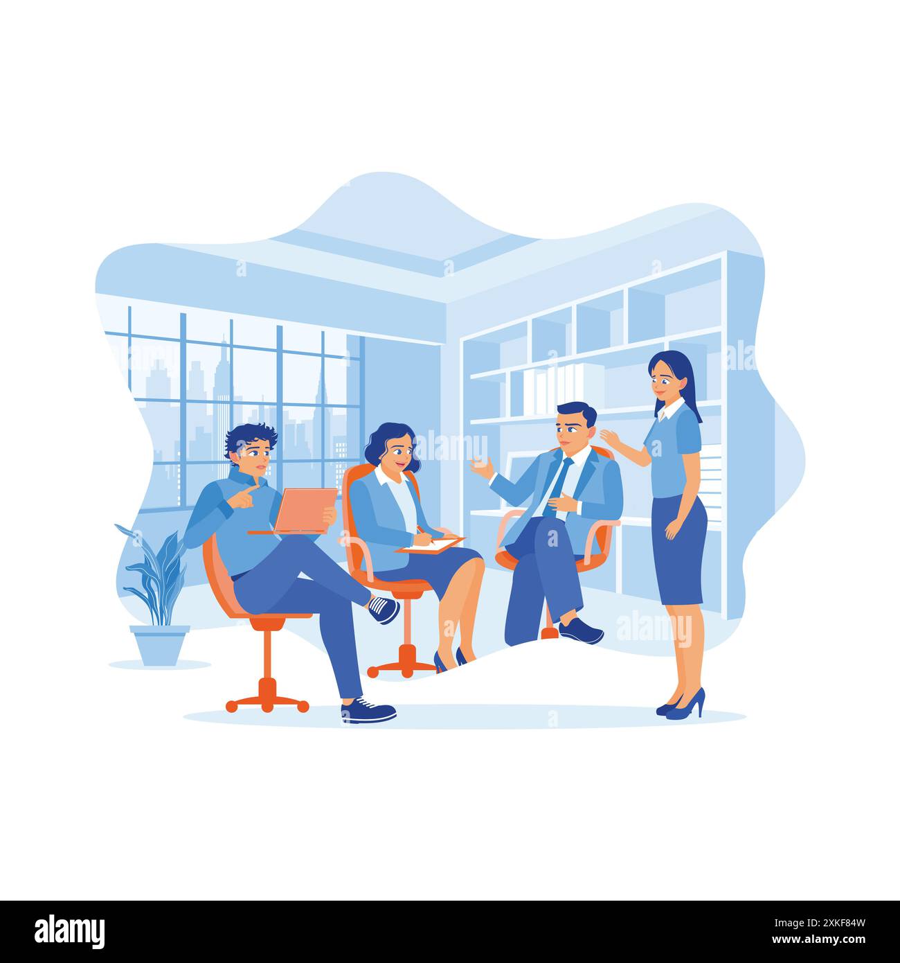 Meetings people talking conversation Stock Vector Images - Alamy