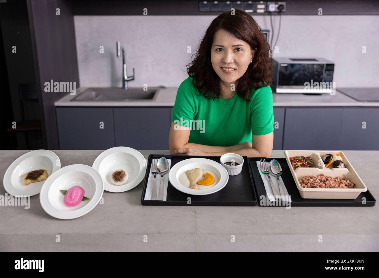 Dr Shen Yiru, founder of GentleFoods which produces meals for people ...