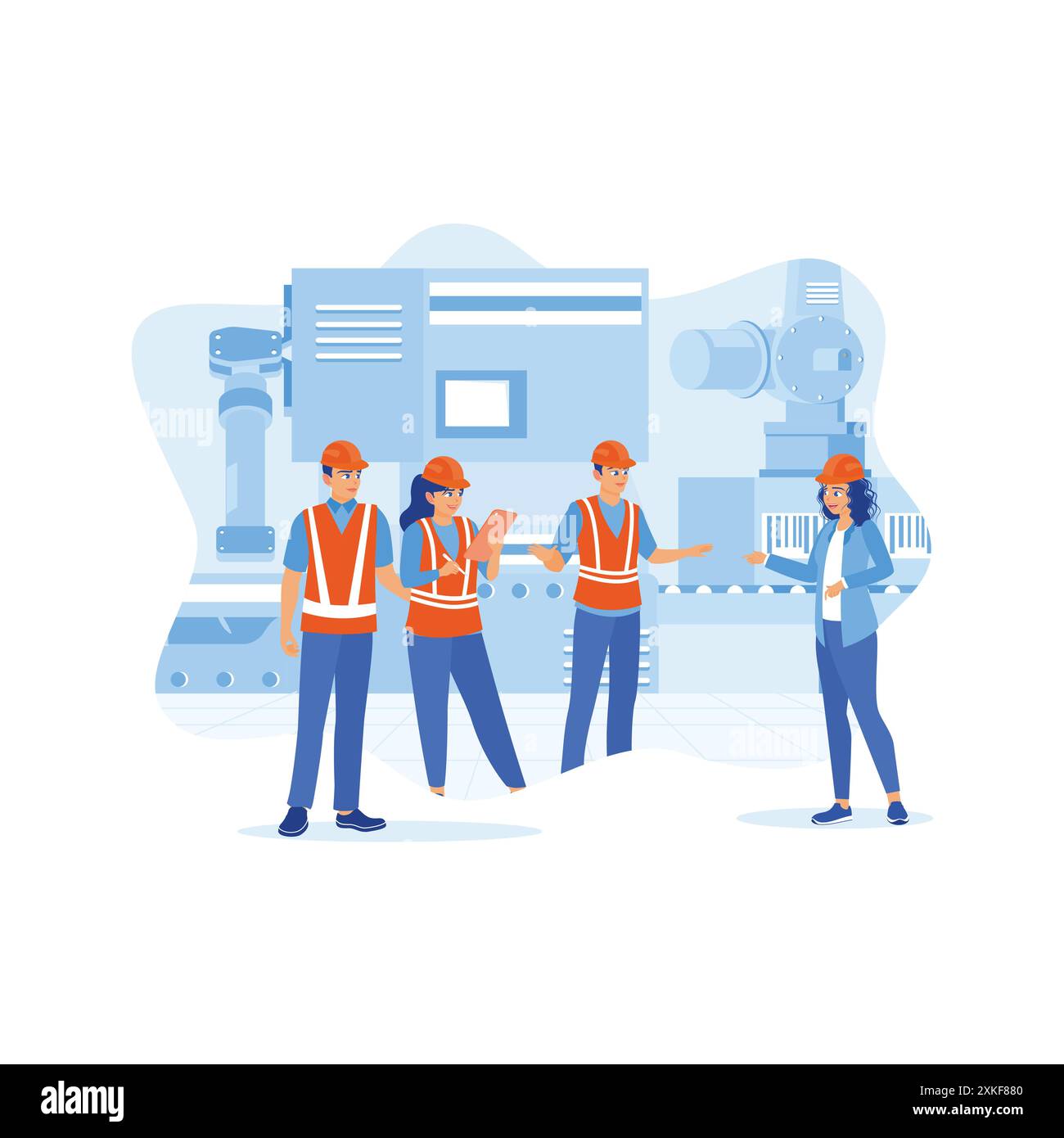 Manufacturing plants Stock Vector Images - Alamy