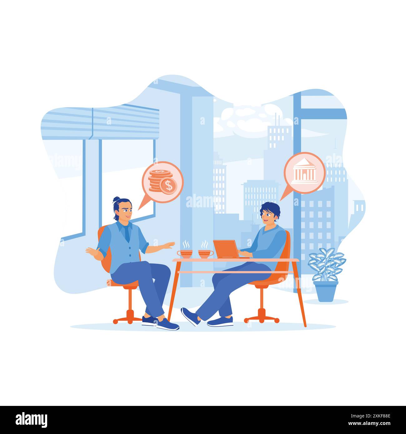 Young financial professional sitting Cut Out Stock Images & Pictures ...