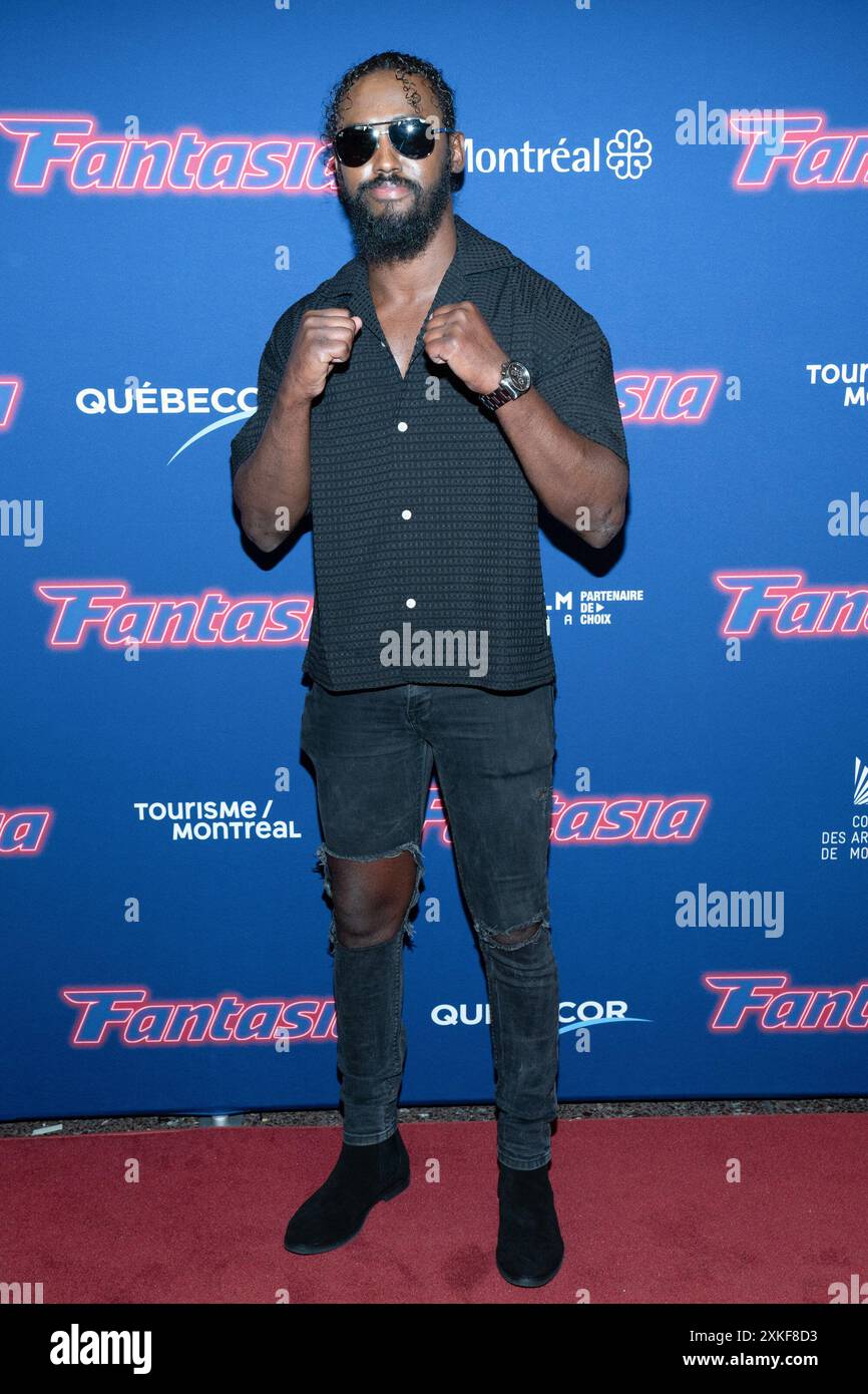 Montreal, Canada. 21st July, 2024. Mo Adan attends the premiere of ...