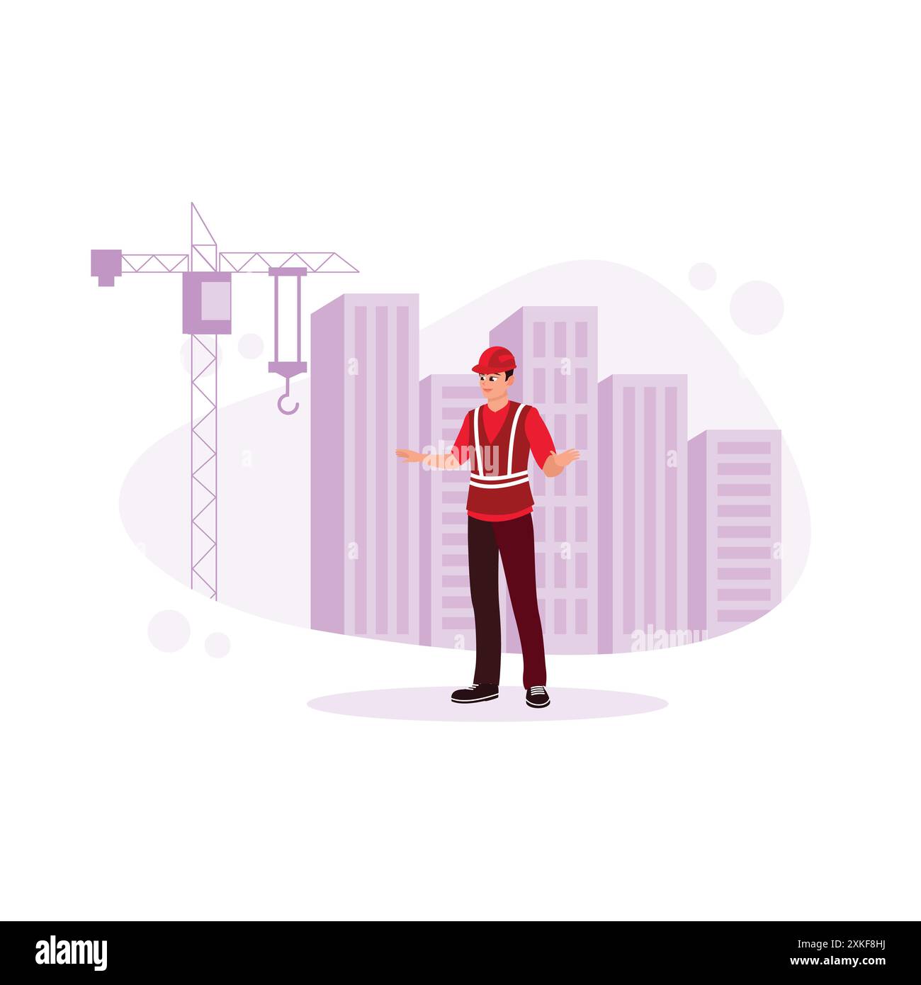 Site crane safety Stock Vector Images - Alamy