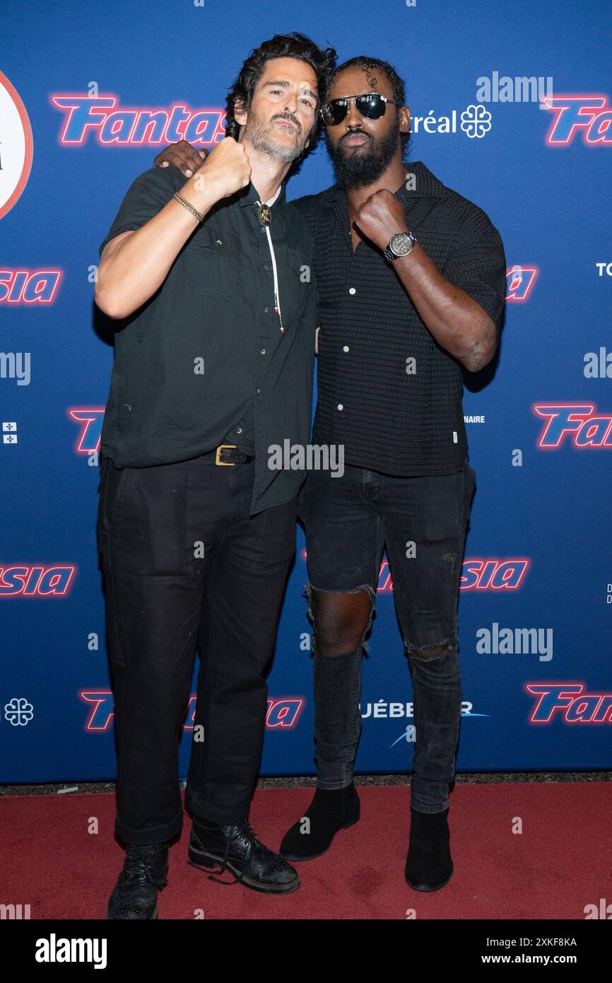 Montreal, Canada. 21st July, 2024. (L to R) Jonathan Cherry and Mo Adan ...
