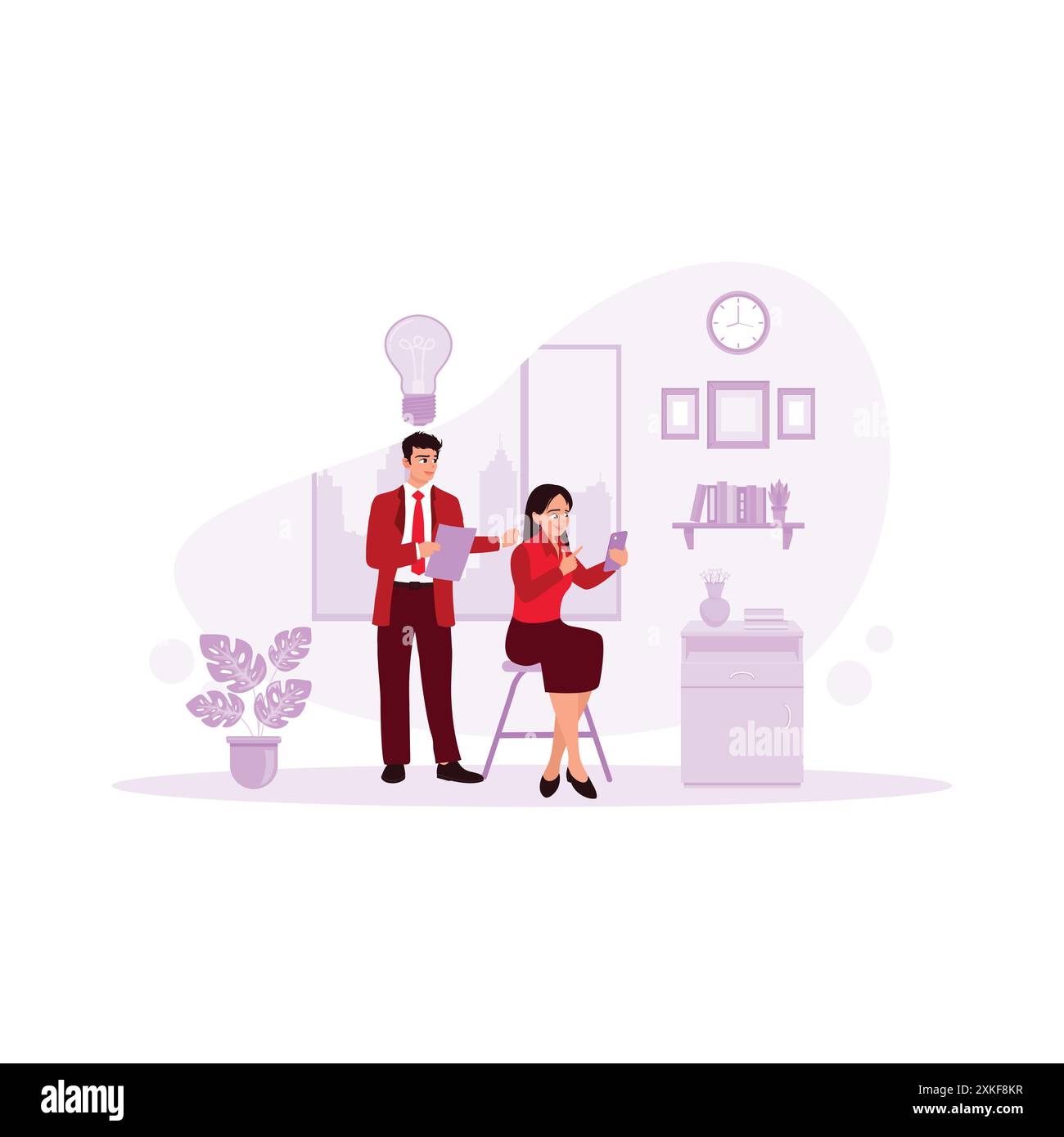 Boardroom coworkers Stock Vector Images - Alamy