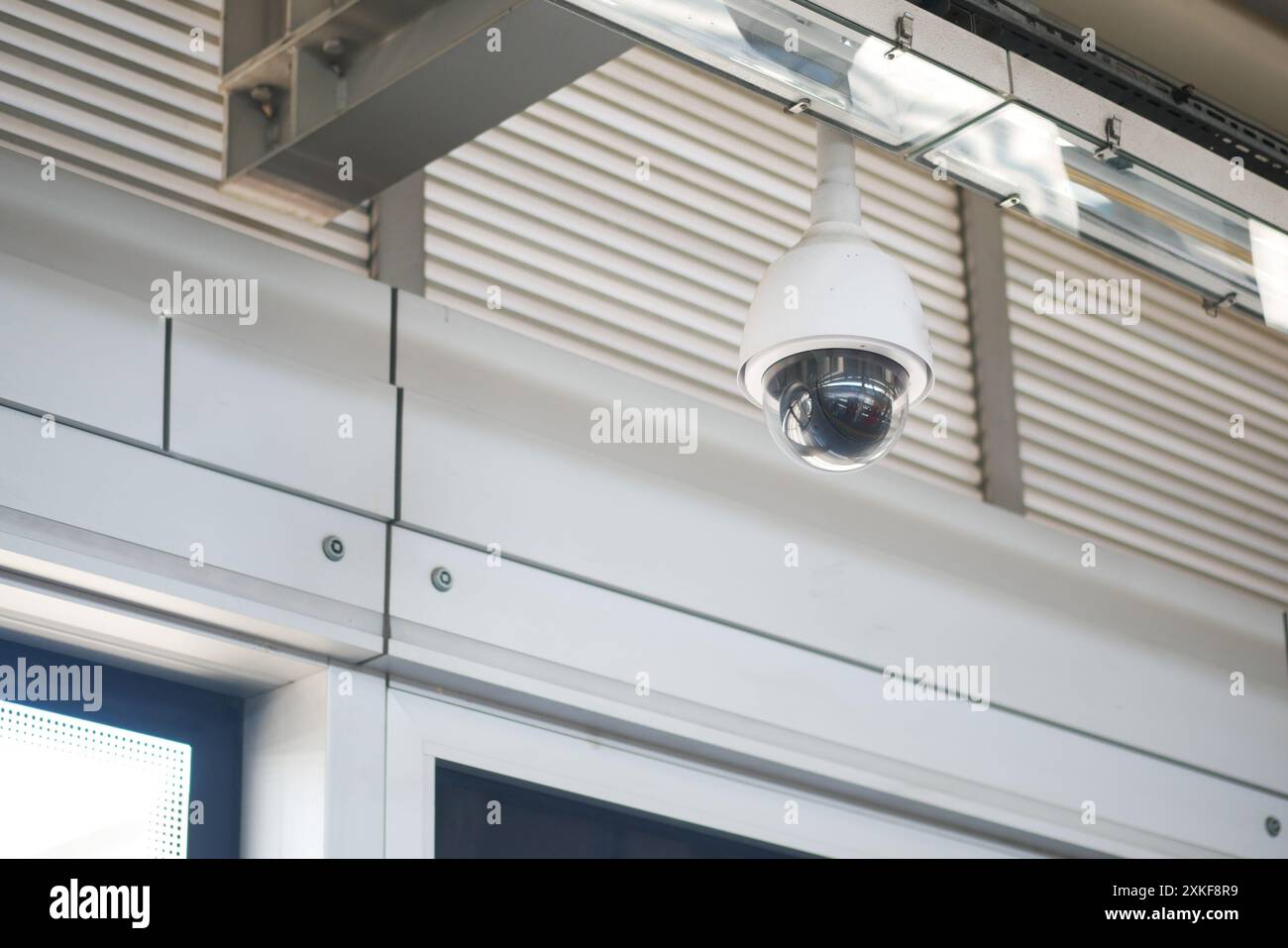 CCTV security camera operating in a metro station Stock Photo - Alamy