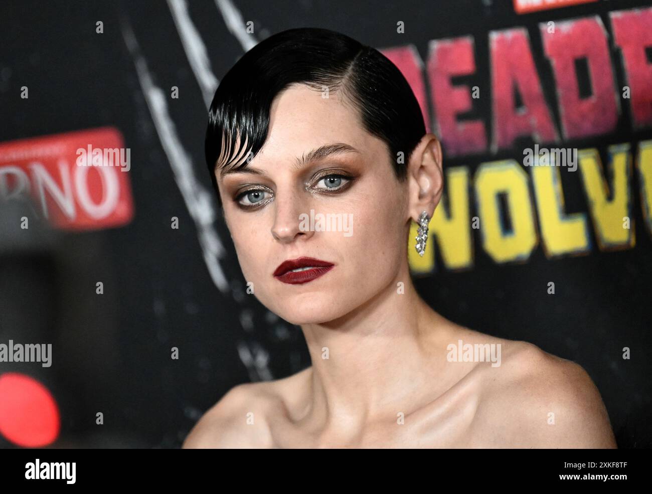 Emma Corrin attends the world premiere of Marvel Studios' "Deadpool ...