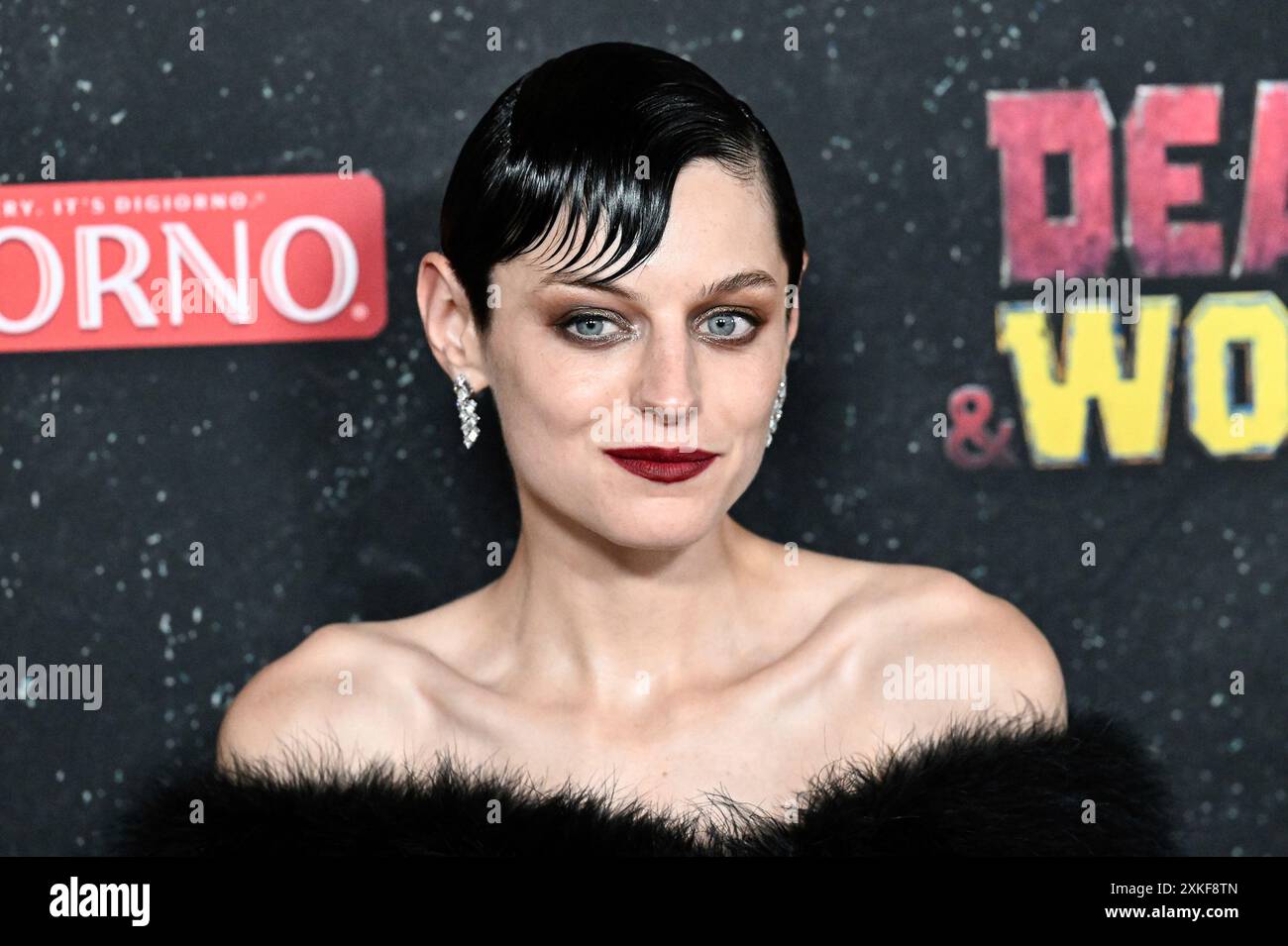 Emma Corrin attends the world premiere of Marvel Studios' "Deadpool ...