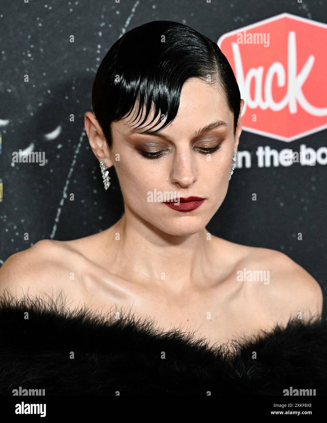 Emma Corrin attends the world premiere of Marvel Studios' "Deadpool ...